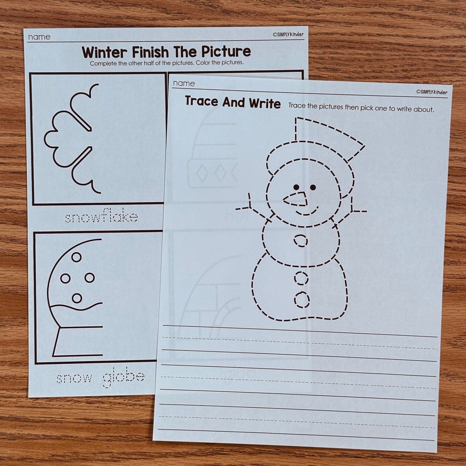 December Fine Motor Printables - Simply Kinder + Printable Membership