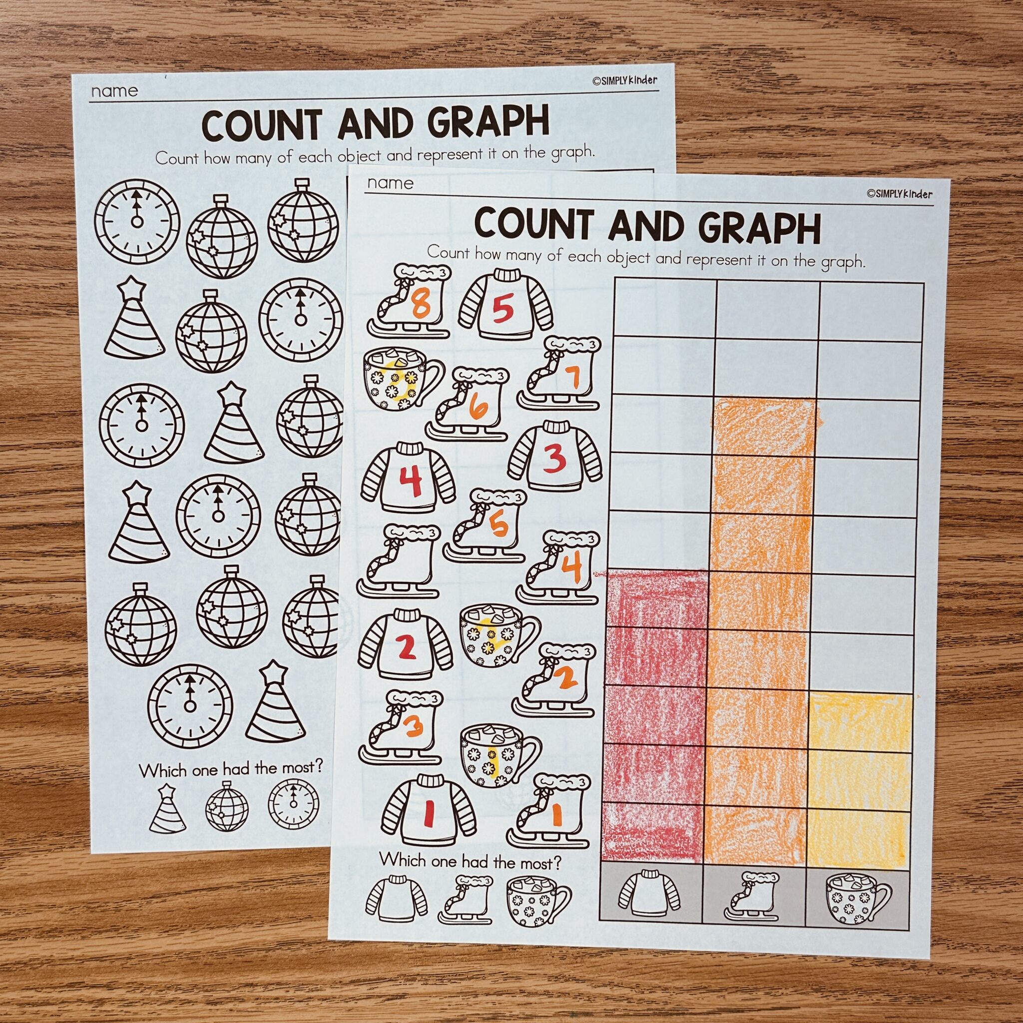 January Graph Printables - Simply Kinder + Printable Membership