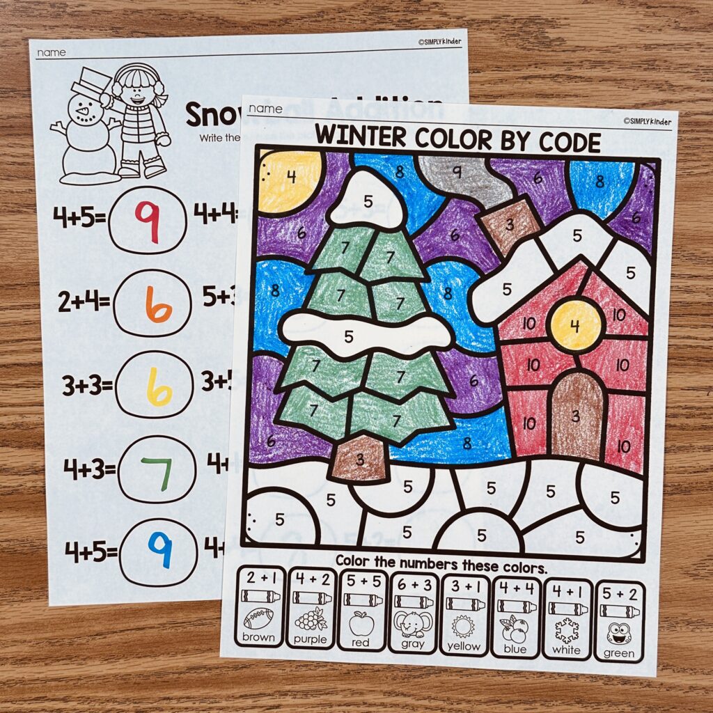 January Addition Printables - Simply Kinder + Printable Membership