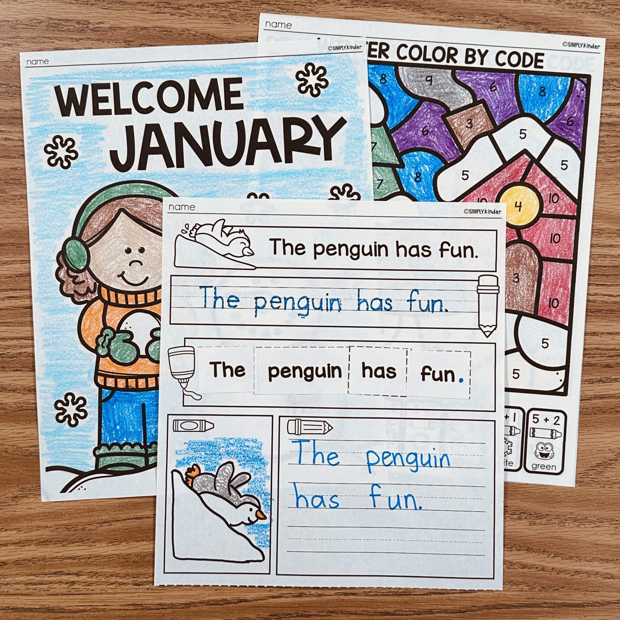 January No Prep Printables - Simply Kinder + Printable Membership