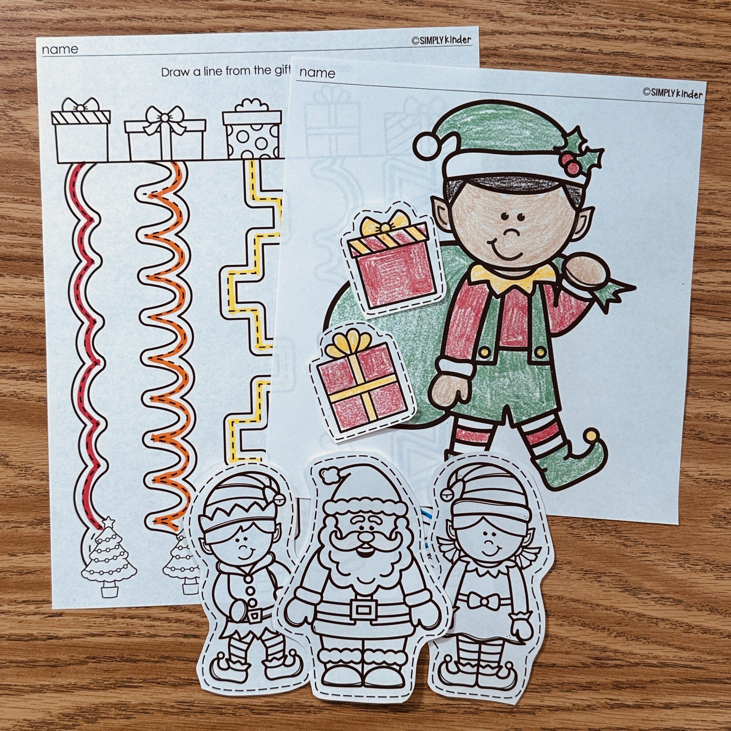 How To Catch An Elf Fine Motor Printables - Simply Kinder + Printable ...