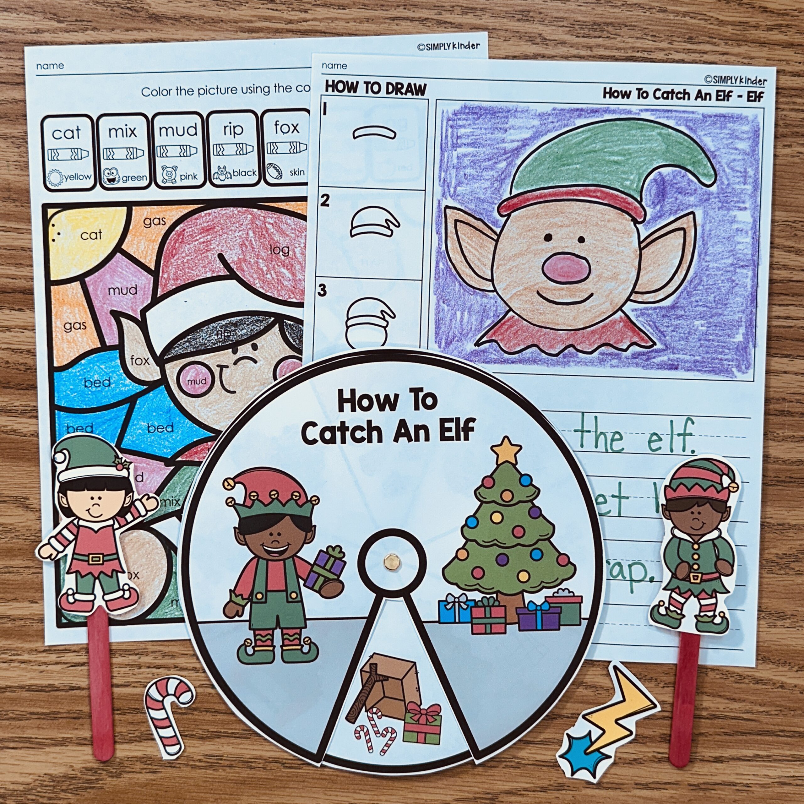 How To Catch An Elf Book Companion - Simply Kinder + Printable Membership