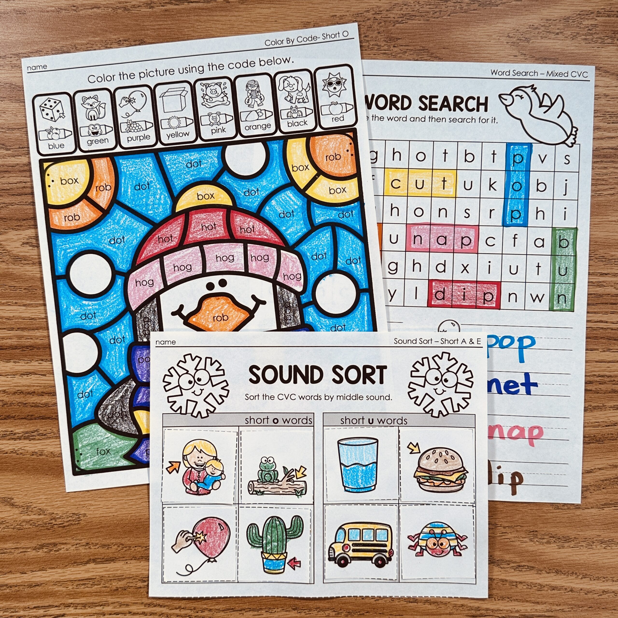 Winter CVC No Prep Printables - Simply Kinder + Printable Membership