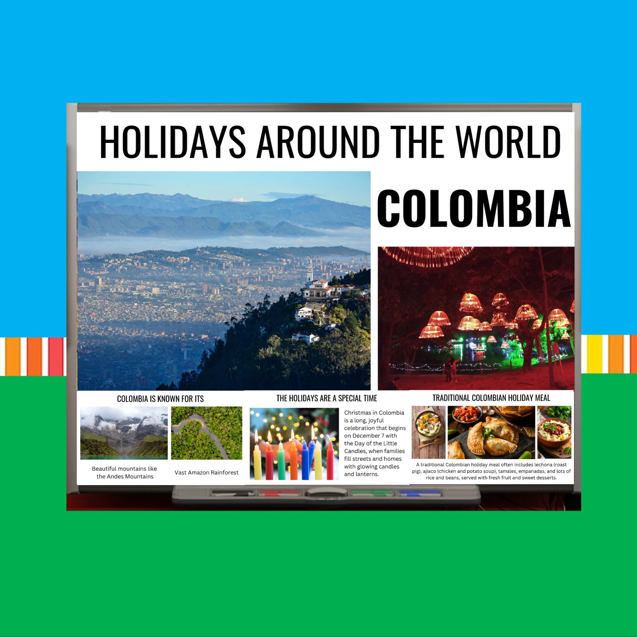 Holidays Around the World Colombia Teaching Slides - Simply Kinder ...