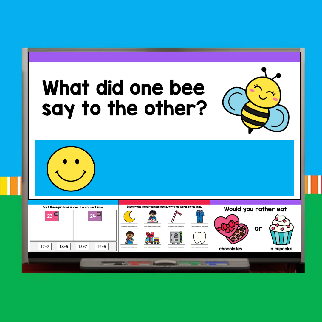 February Morning Meeting Slides First Grade - Simply Kinder + Printable ...