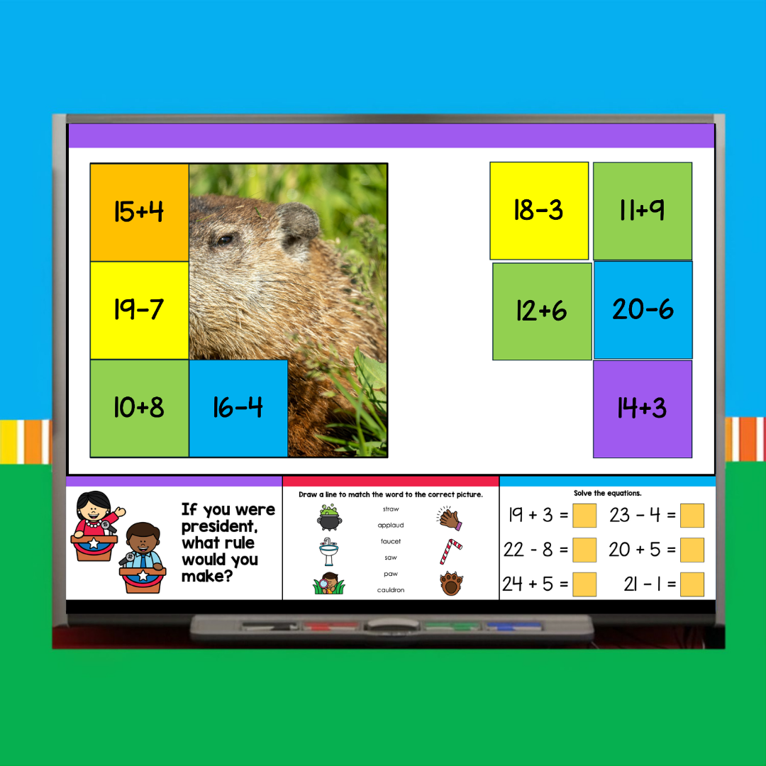 February Morning Meeting Slides First Grade - Simply Kinder + Printable ...