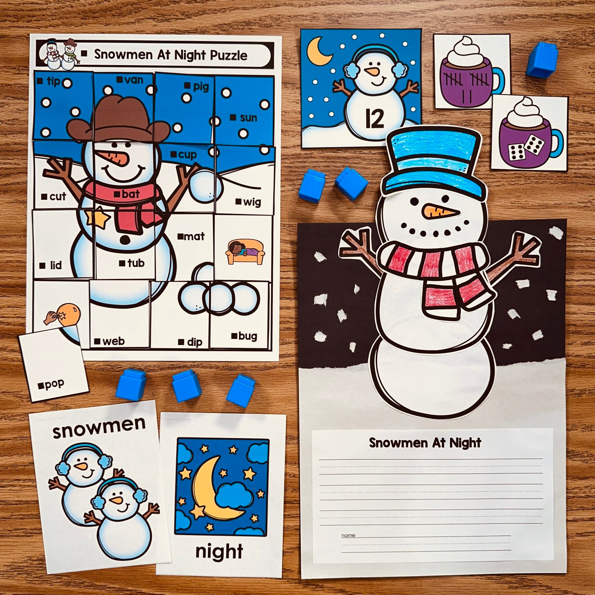 Snowmen At Night Companion - Simply Kinder + Printable Membership