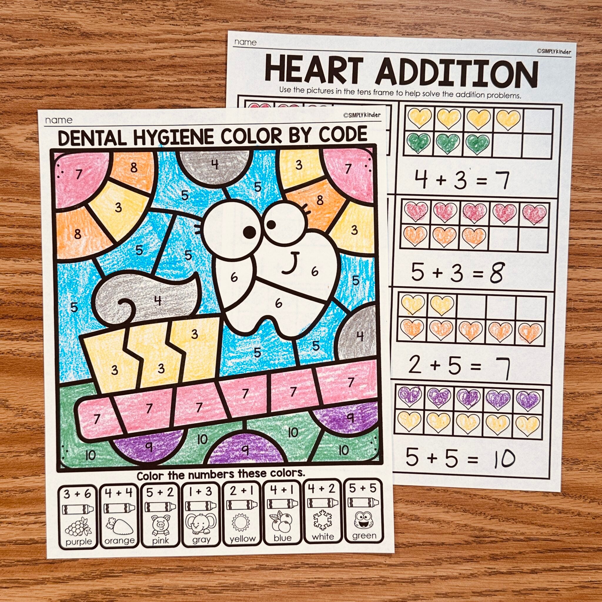 February Addition Printables - Simply Kinder + Printable Membership