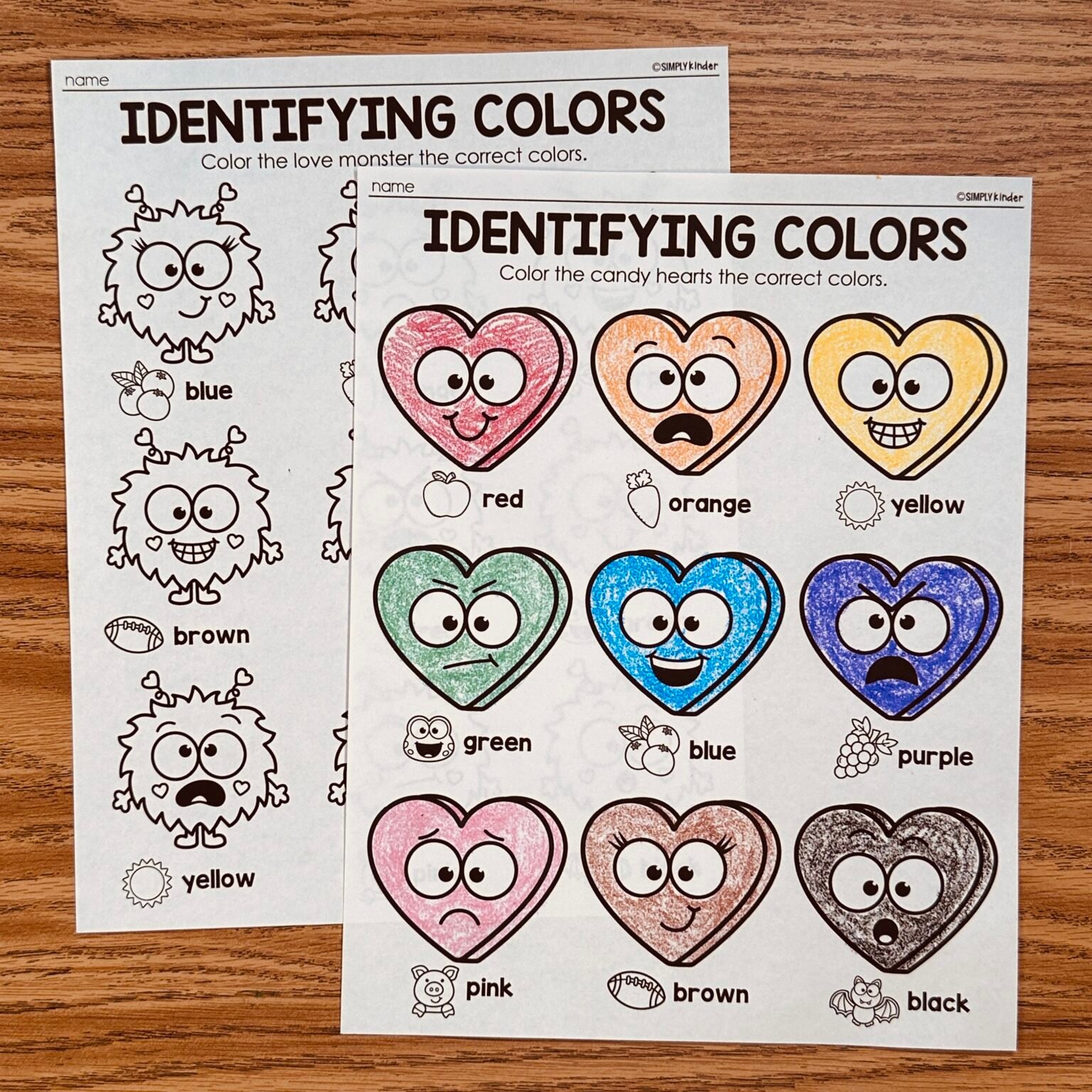 February Colors Printables - Simply Kinder + Printable Membership