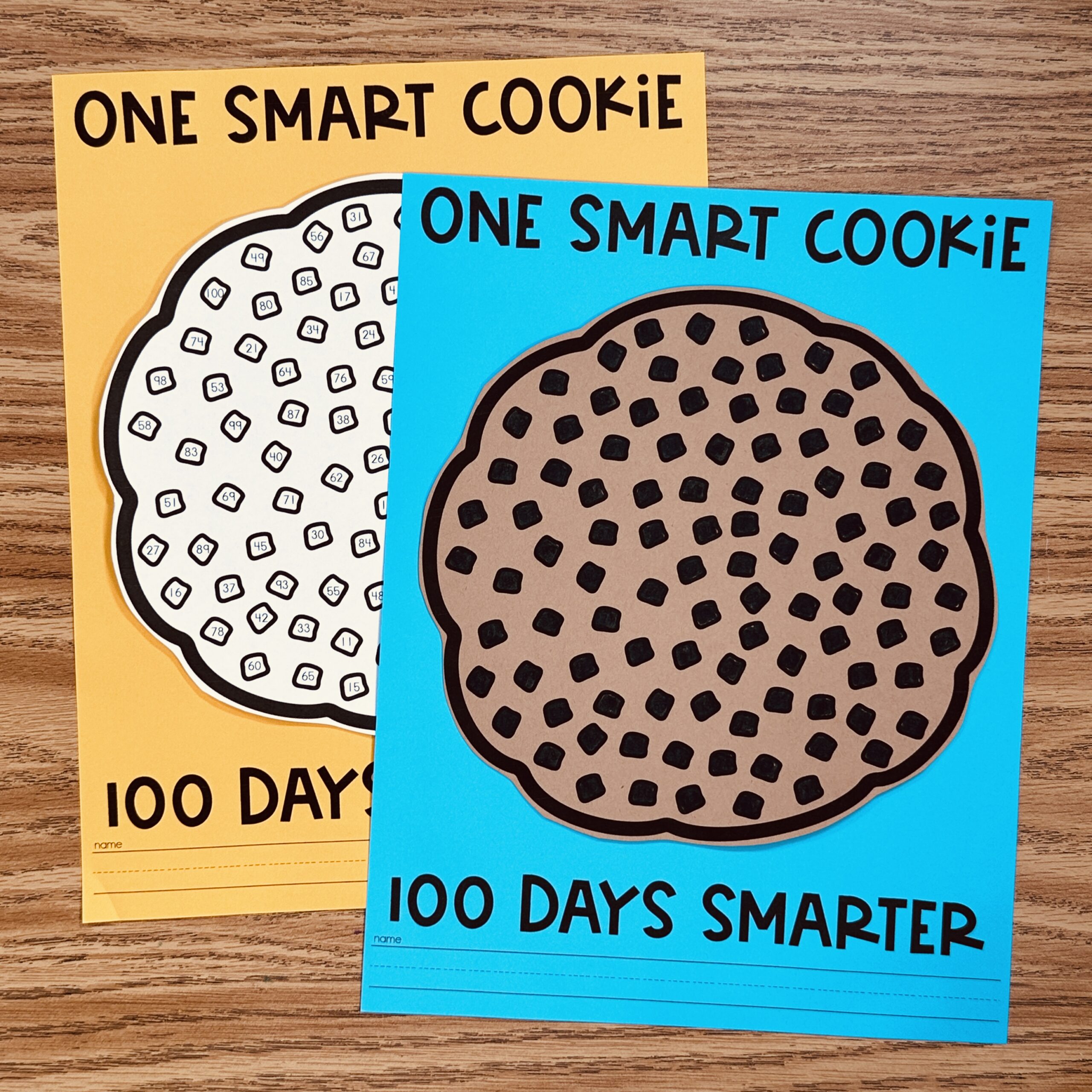 Smart Cookie Hundredth Day Craft Math - Simply Kinder + Printable ...