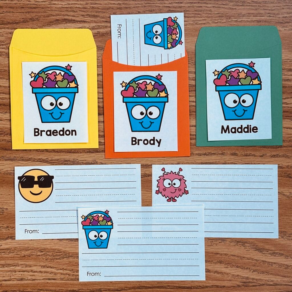 Bucket Filler Kindness Writing Center - Simply Kinder + Printable ...