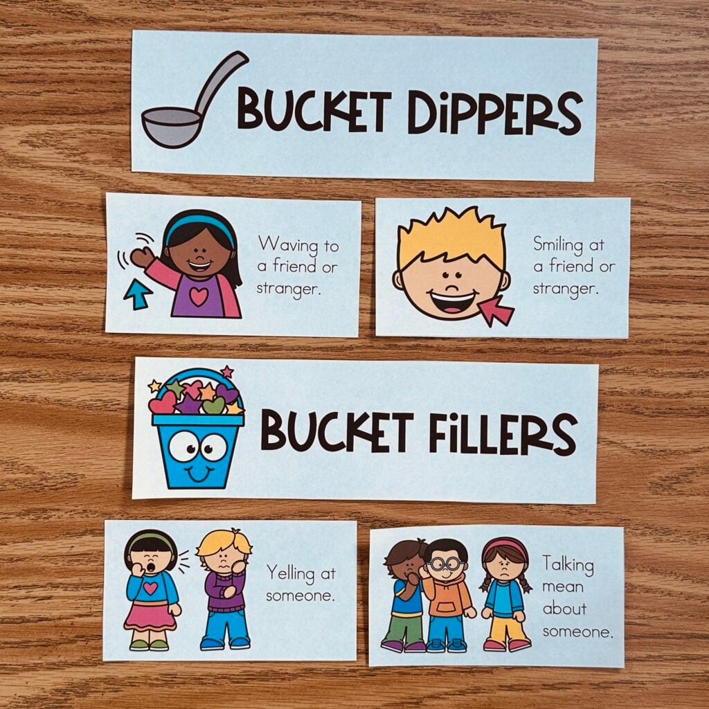 Bucket Filler Filler And Dipper Sort - Simply Kinder + Printable Membership