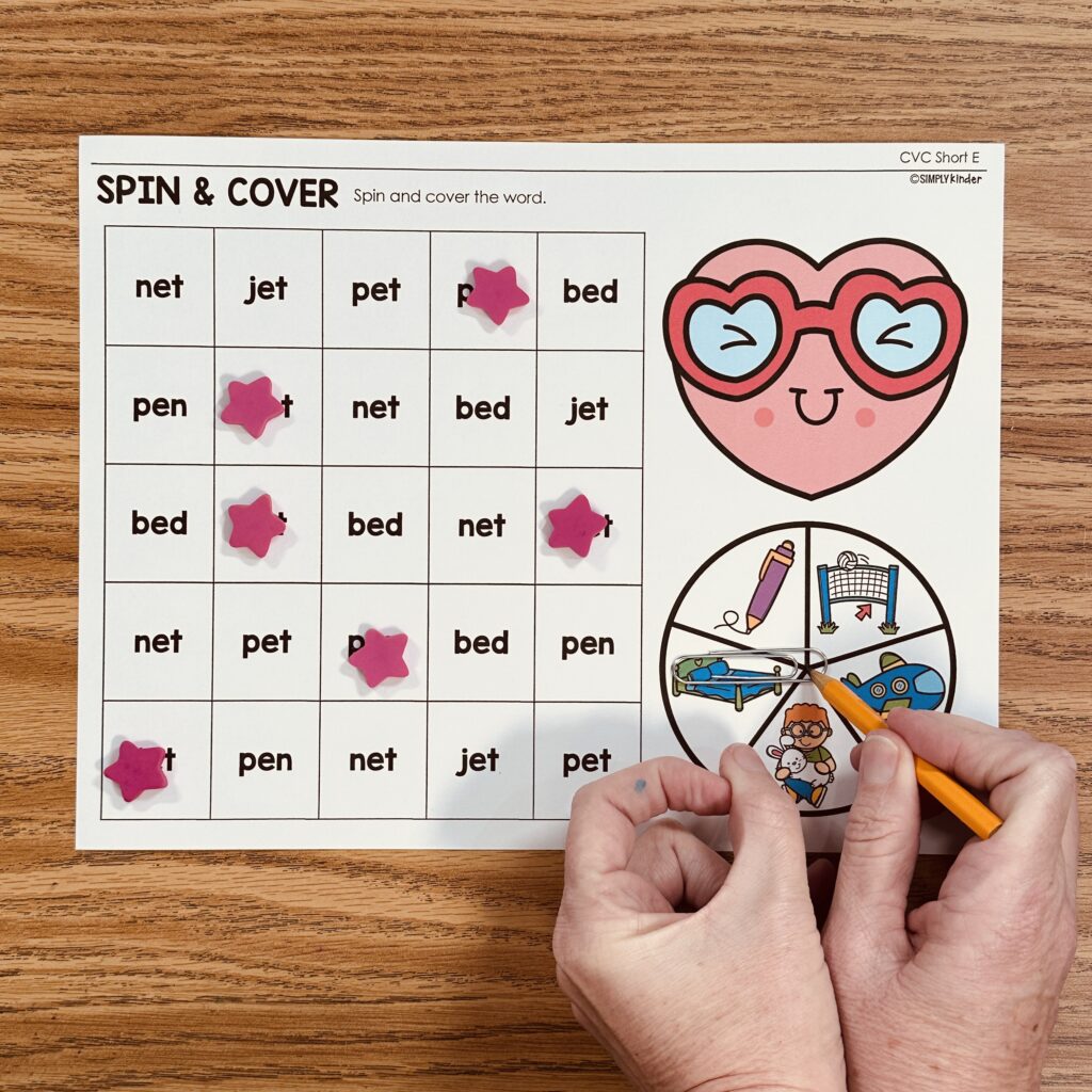 Bucket Filler CVC Spin And Cover Center - Simply Kinder + Printable ...
