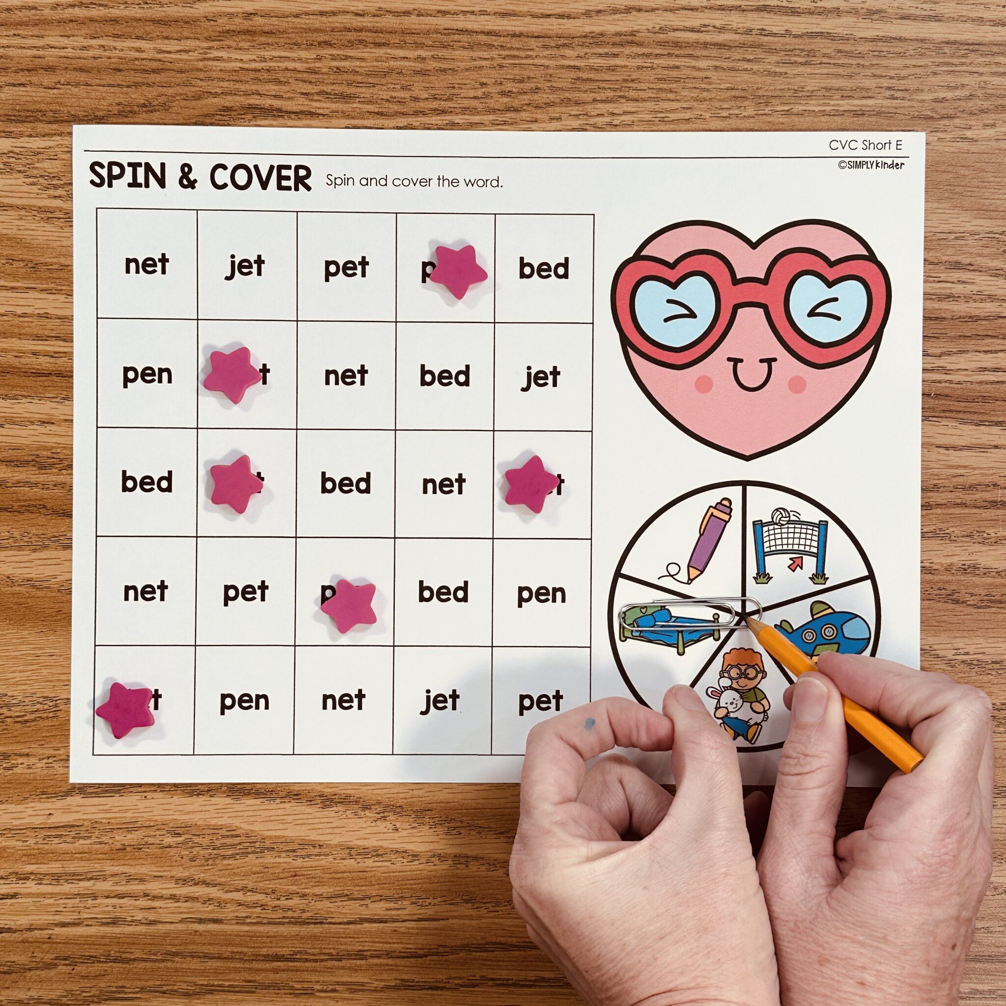Bucket Filler CVC Spin And Cover Center - Simply Kinder + Printable ...