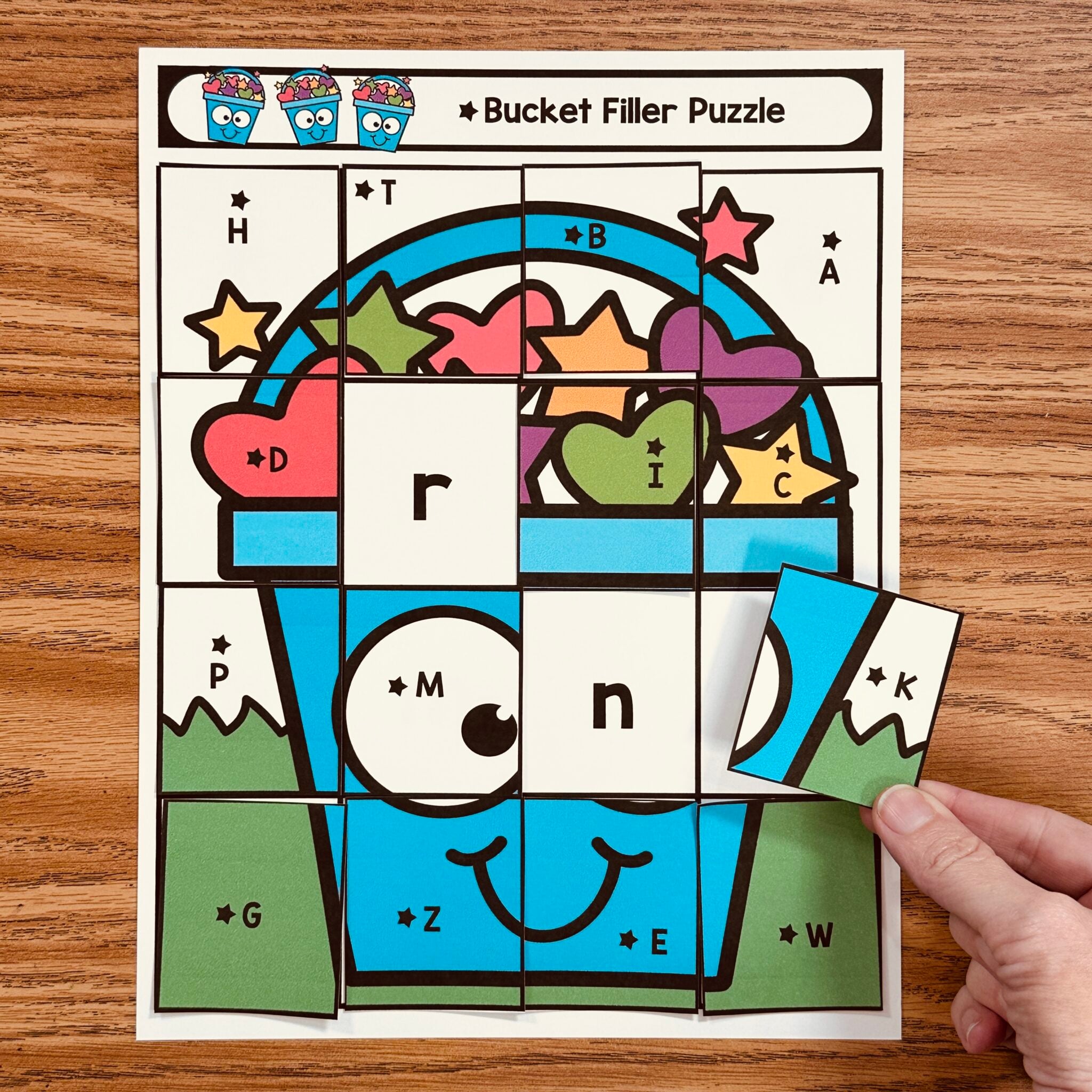 Bucket Filler Picture Puzzles - Simply Kinder + Printable Membership