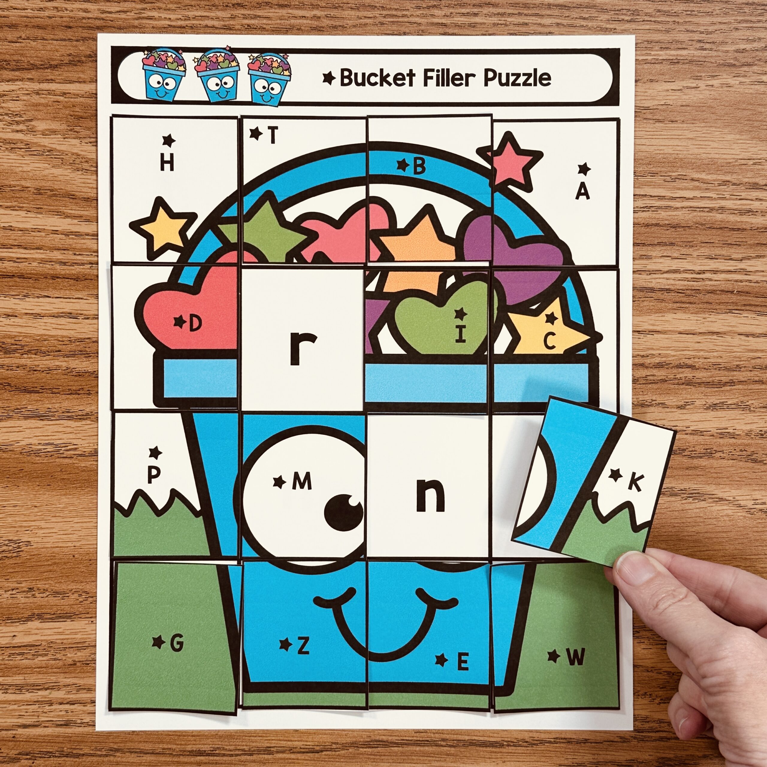 Bucket Filler Picture Puzzles - Simply Kinder + Printable Membership
