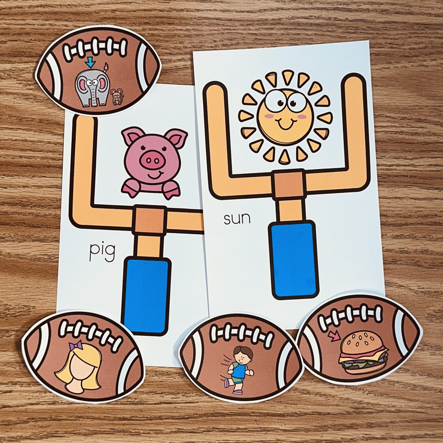 Football Rhyming Center - Simply Kinder + Printable Membership