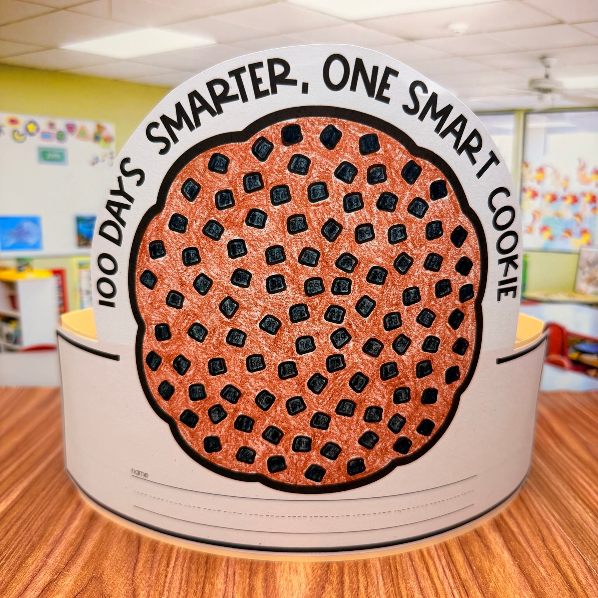 Smart Cookie 100th Day Hat Math Craft - Simply Kinder + Printable ...