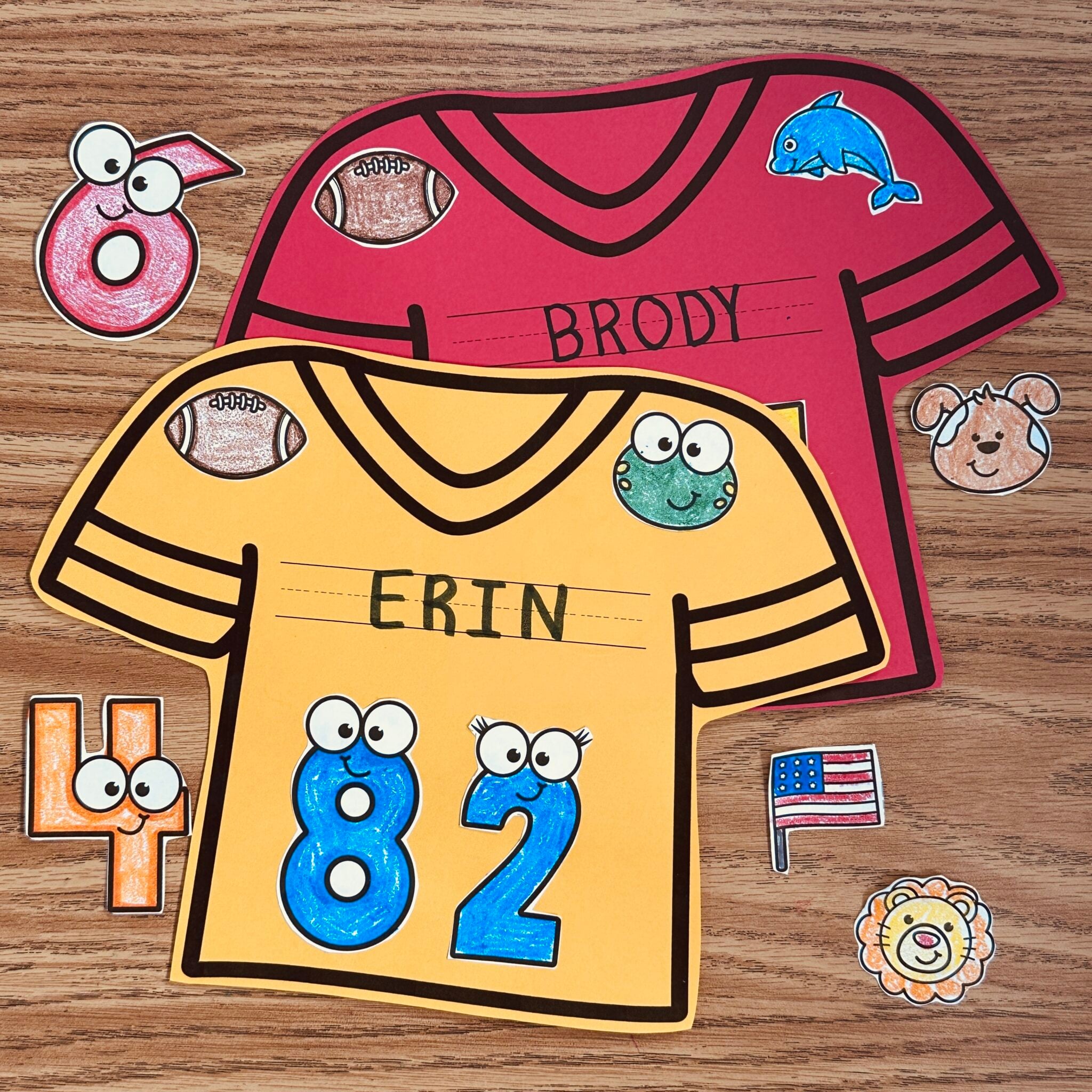 Football Design Your Own Jersey - Simply Kinder + Printable Membership