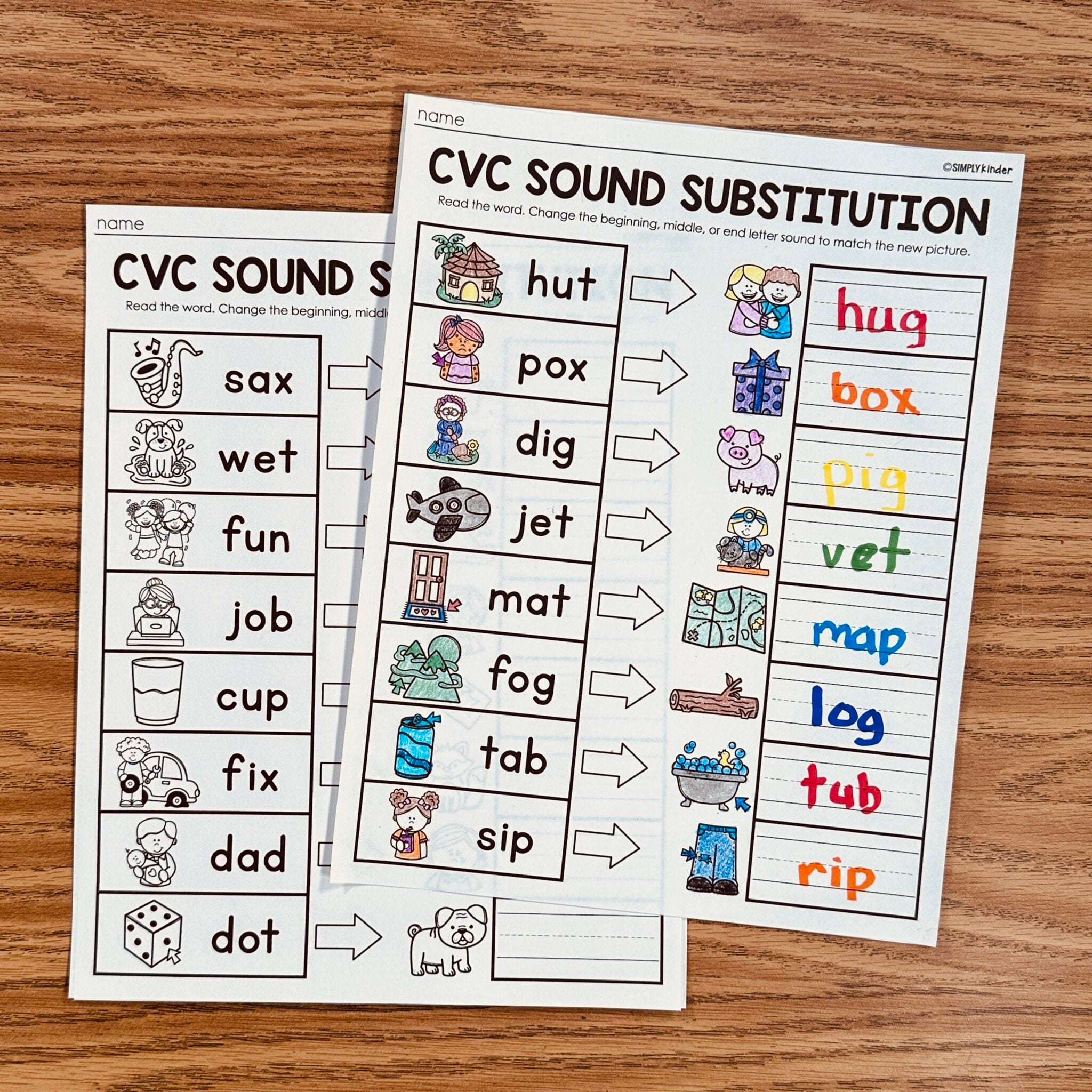 March CVC Printables - Simply Kinder + Printable Membership