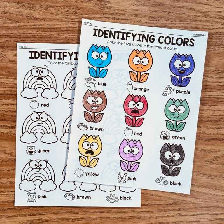 March Colors Printables - Simply Kinder + Printable Membership