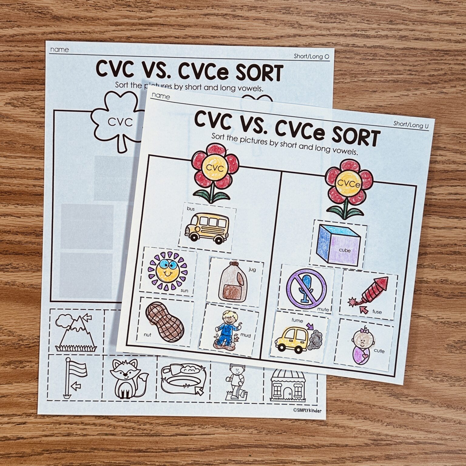 March CVC and CVCe Sorting - Simply Kinder + Printable Membership