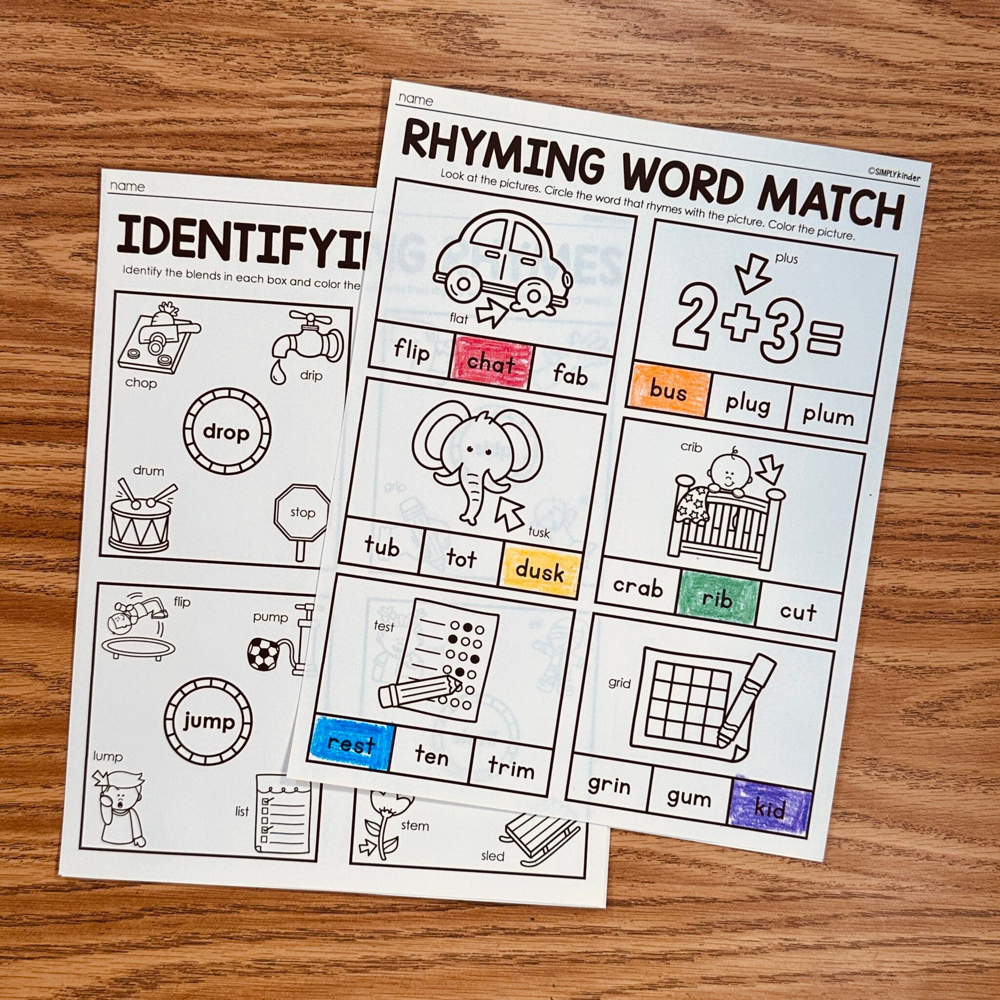 March Rhyming Printables - Simply Kinder + Printable Membership