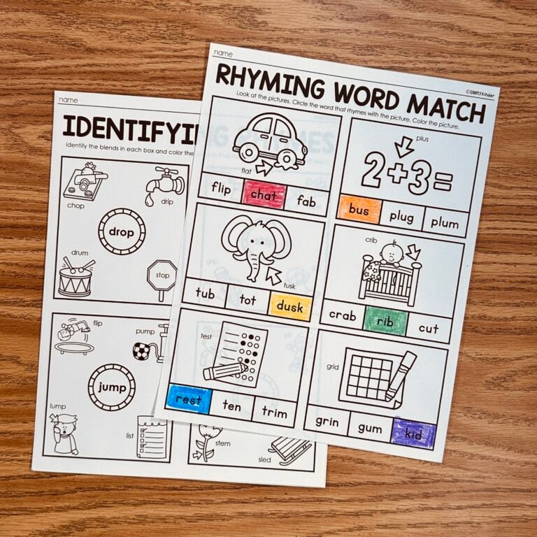 March Rhyming Printables - Simply Kinder + Printable Membership