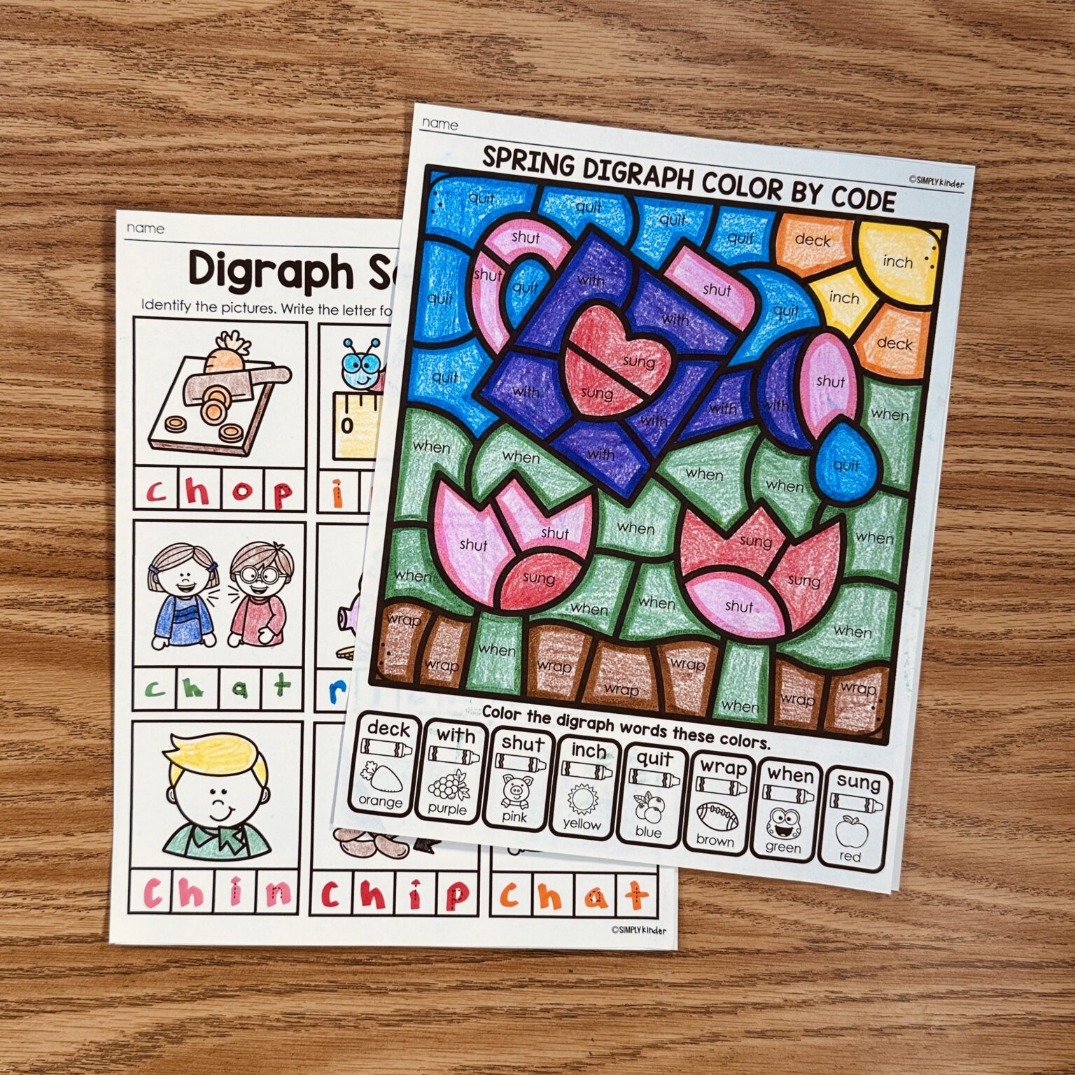 March Digraph Printables - Simply Kinder + Printable Membership