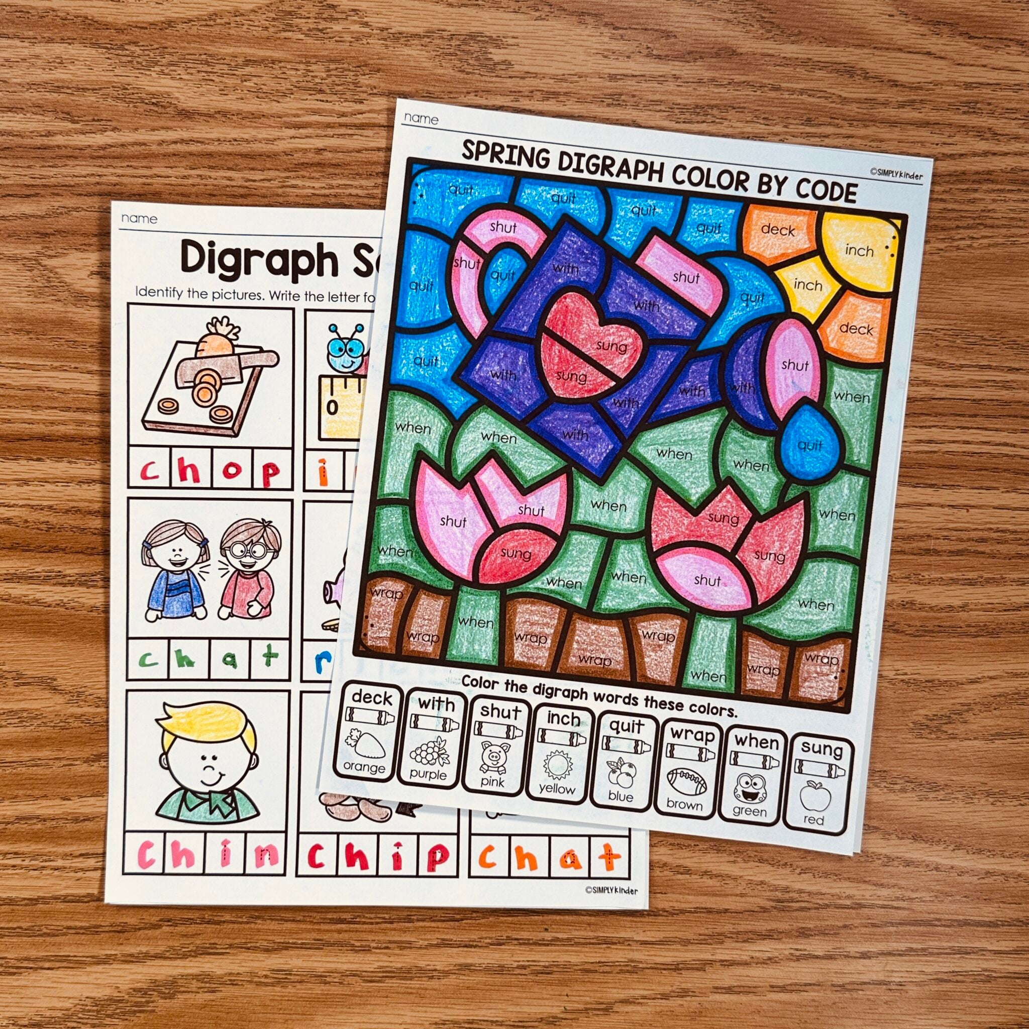 March Digraph Printables - Simply Kinder + Printable Membership