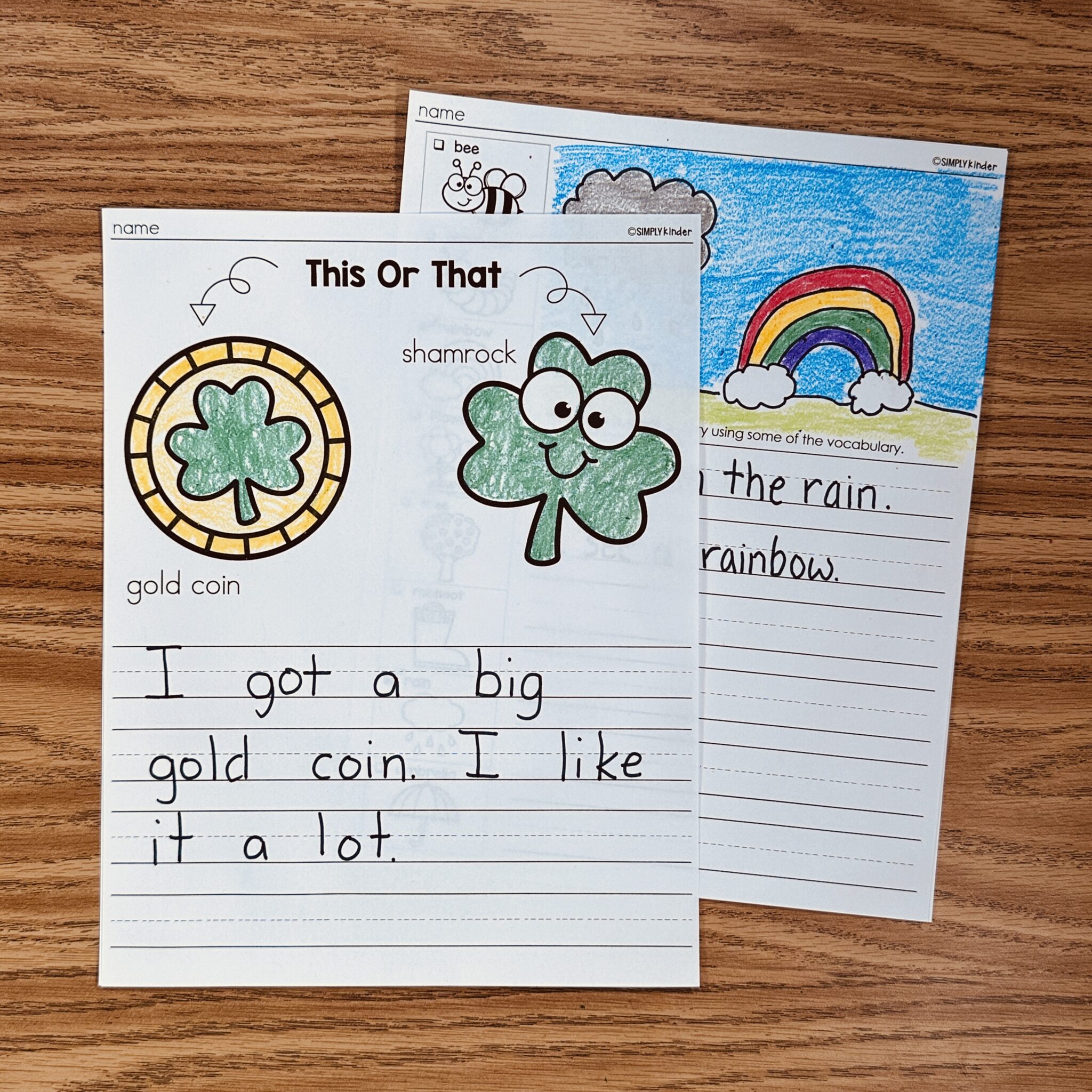 March Writing Printables - Simply Kinder + Printable Membership