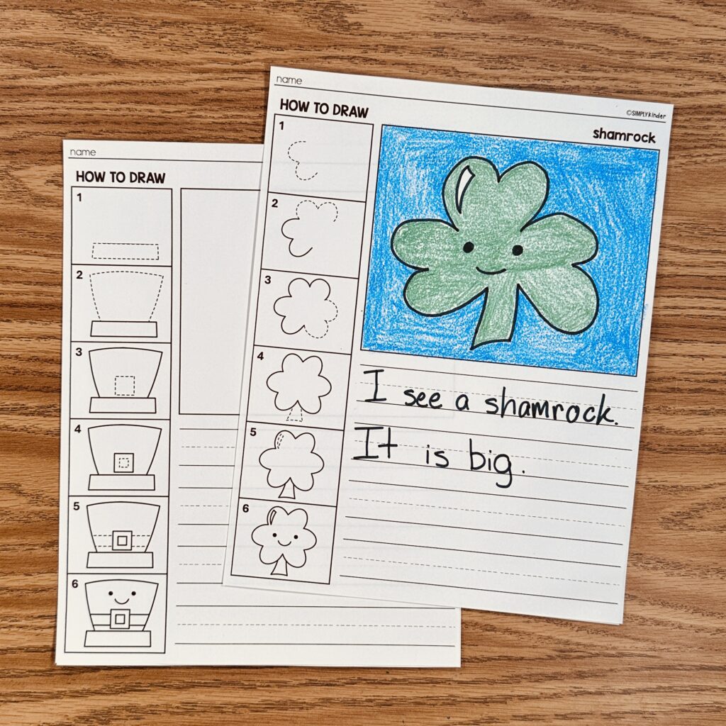 March Directed Drawing Printables - Simply Kinder + Printable Membership