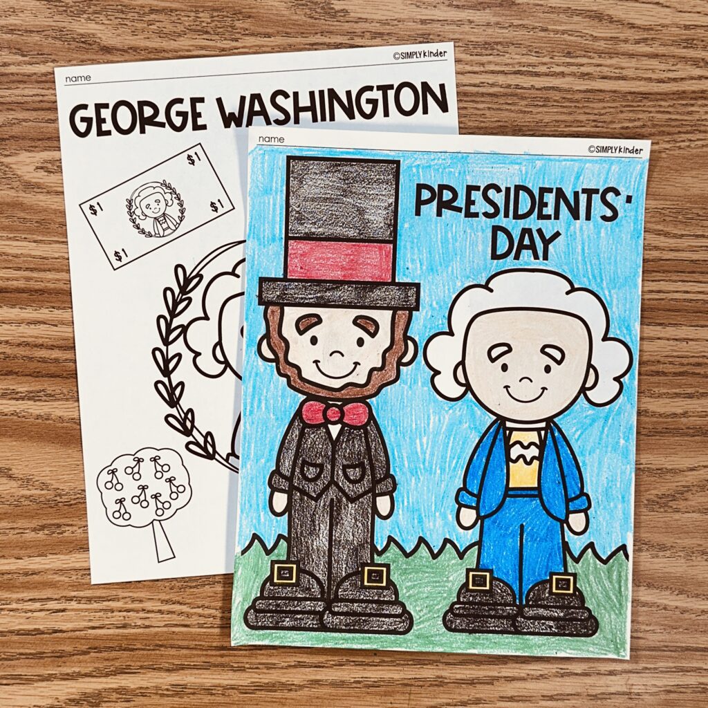 Presidents Day Cover Pages - Simply Kinder + Printable Membership