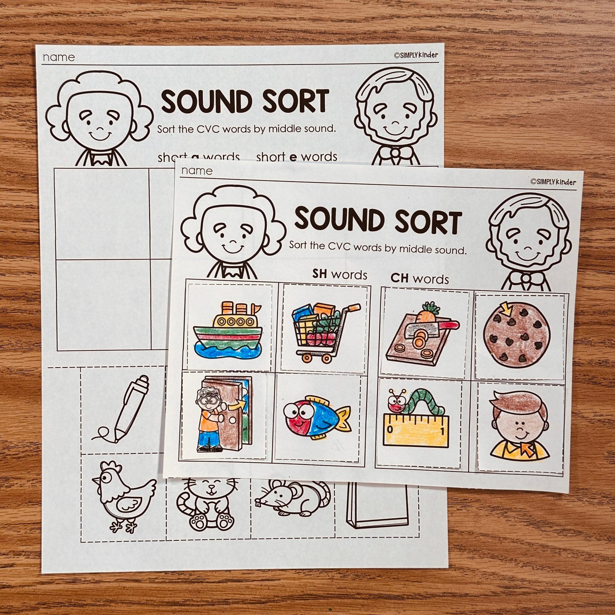 Presidents Day Sound Sort Printables - Simply Kinder + Printable Membership