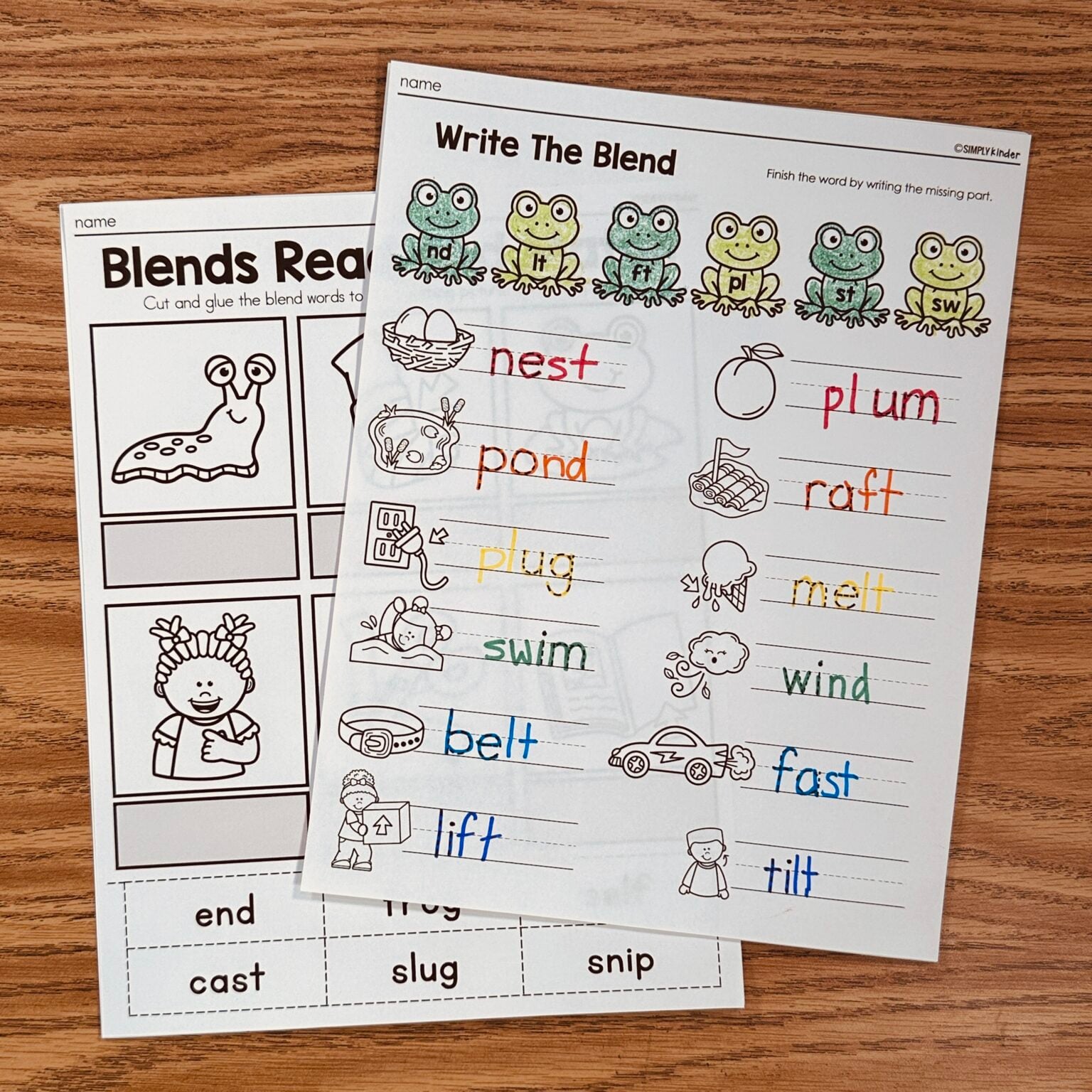 April Blends Printables - Simply Kinder + Printable Membership
