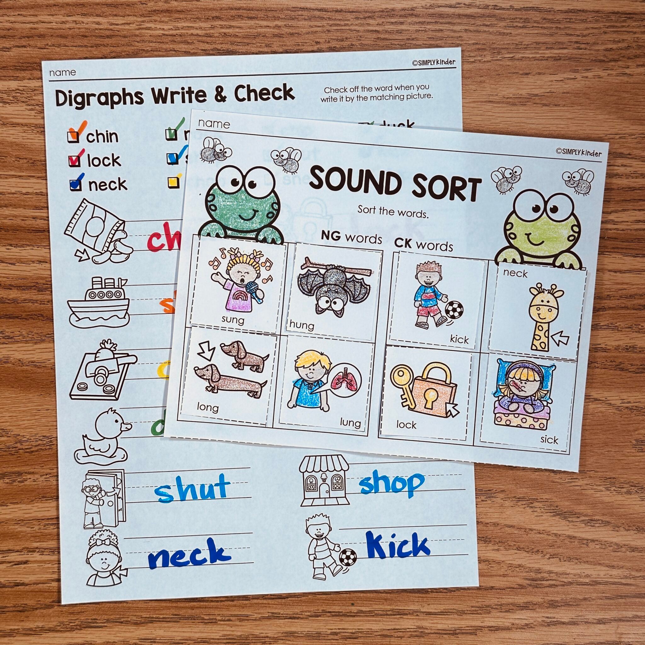April Digraph Printables - Simply Kinder + Printable Membership