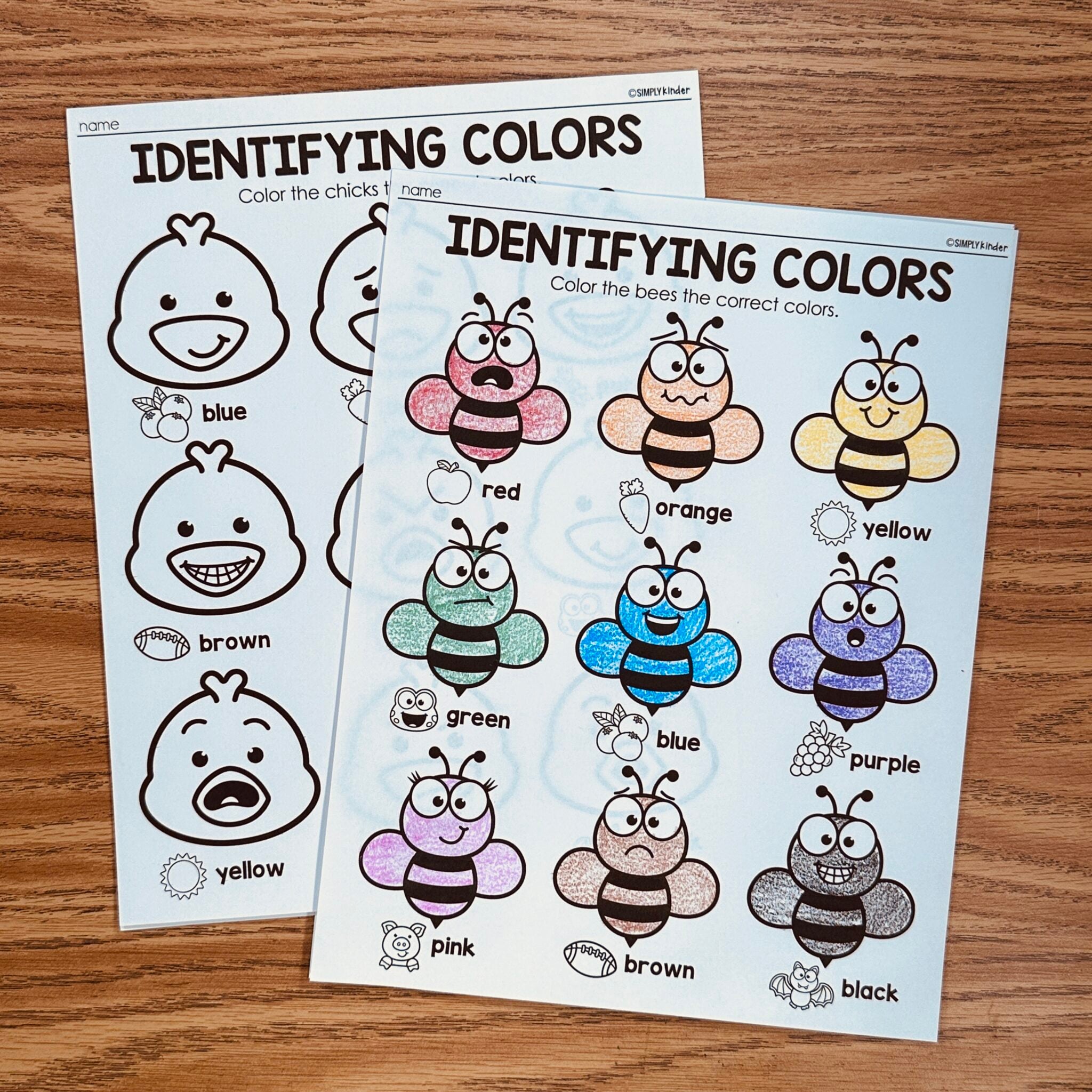 April Colors Printables - Simply Kinder + Printable Membership