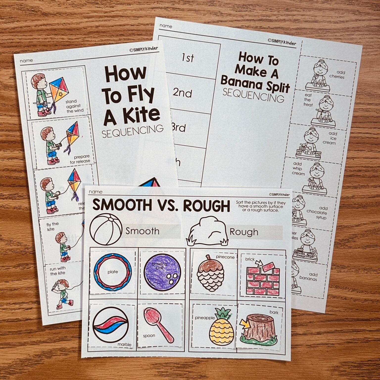 April Sequencing And Sorting Printables - Simply Kinder + Printable ...