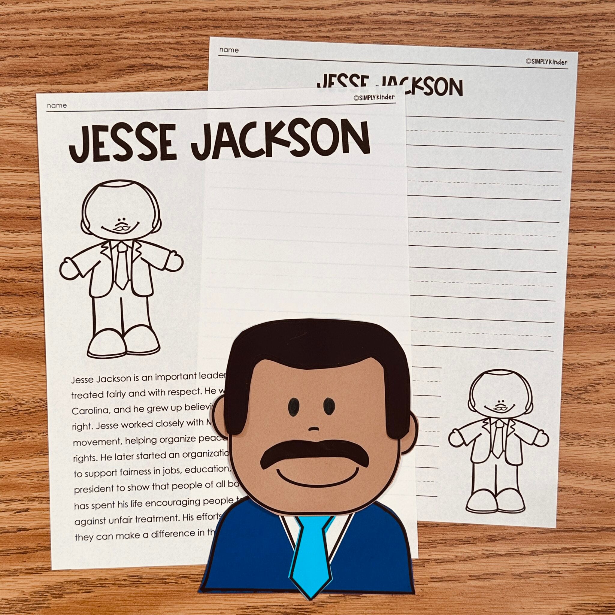 Jesse Jackson Craft and Reports - Simply Kinder + Printable Membership