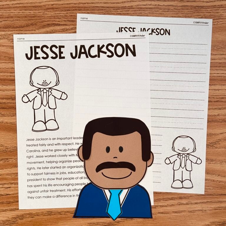 Jesse Jackson Craft and Reports - Simply Kinder + Printable Membership