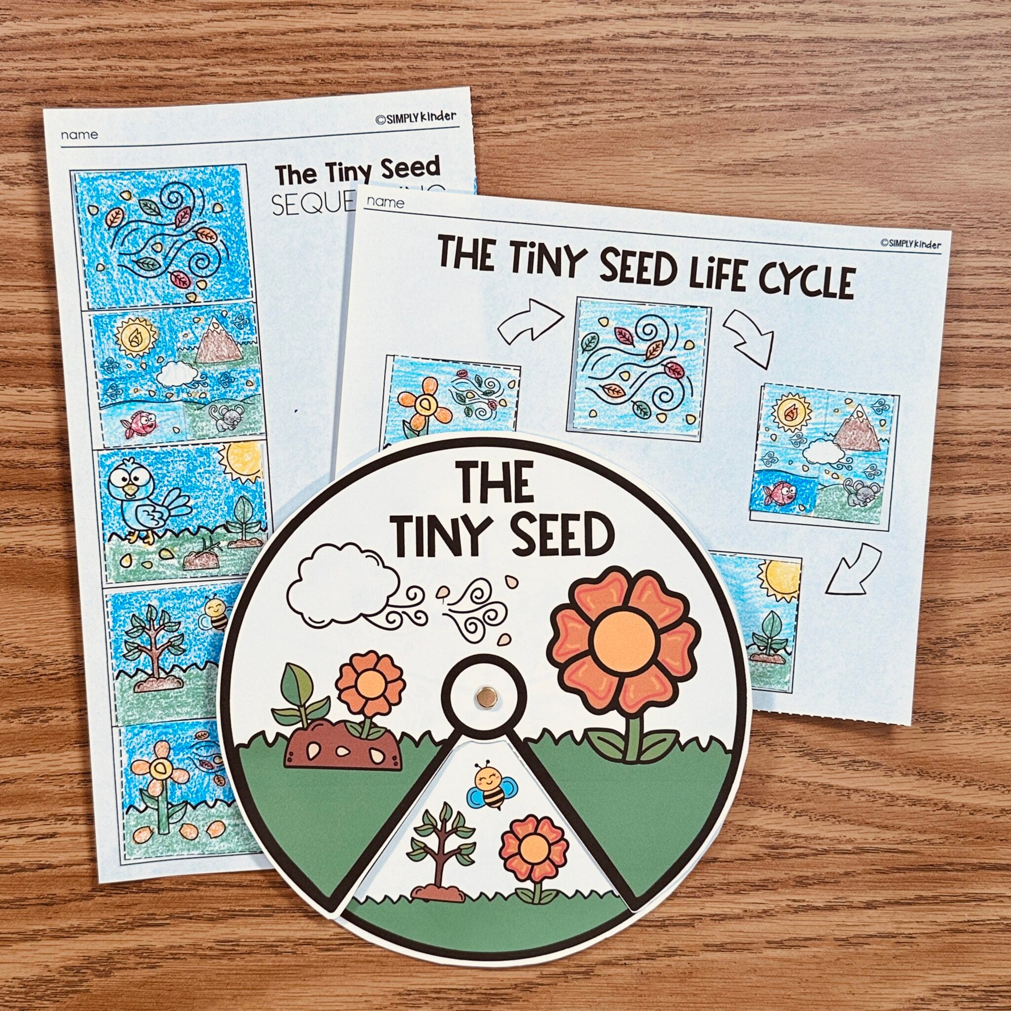 The Tiny Seed Sequencing Wheel and Printable - Simply Kinder ...