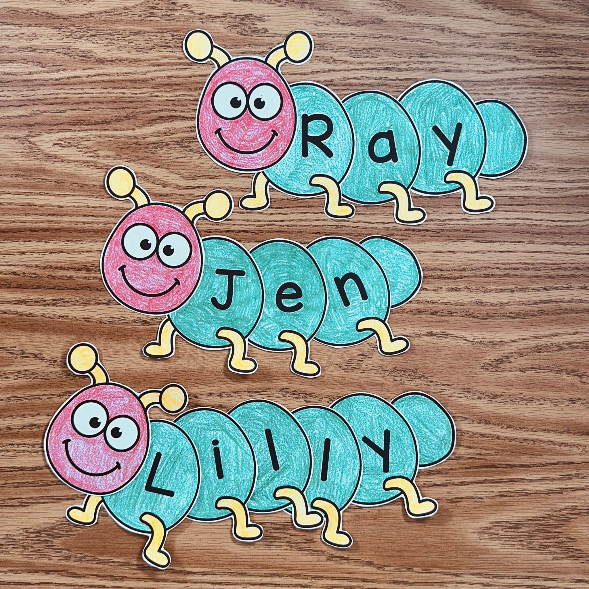 Caterpillar Name Craft - Simply Kinder + Printable Membership