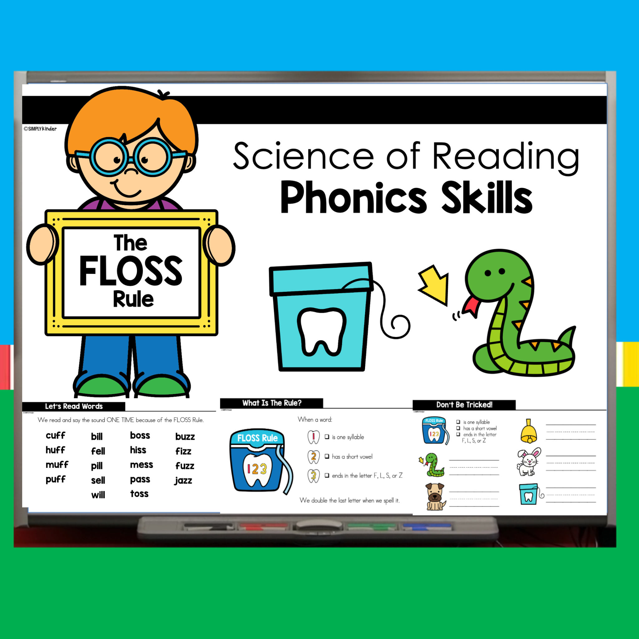 FLOSS Rule Teaching Slides - Simply Kinder + Printable Membership