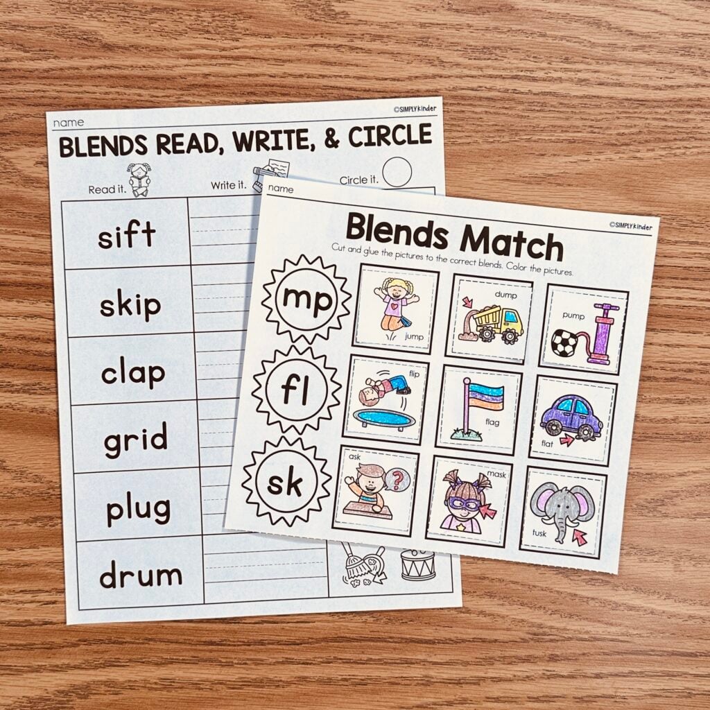 May Blends Printables - Simply Kinder + Printable Membership