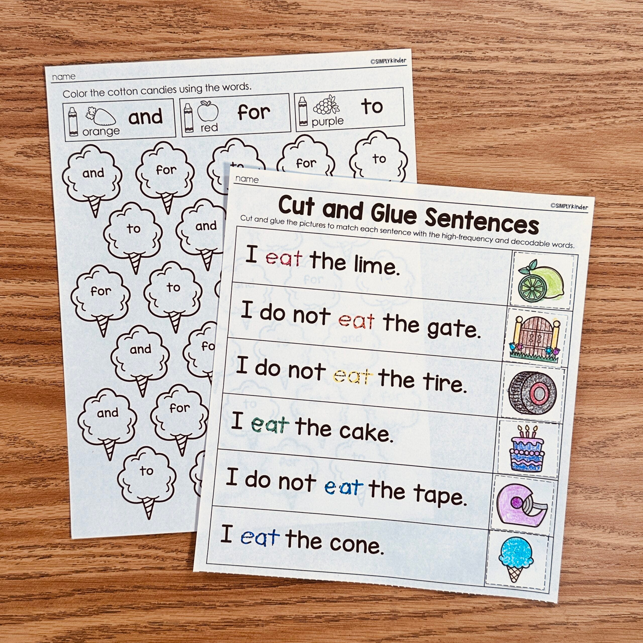 May Sight Word Printables - Simply Kinder + Printable Membership