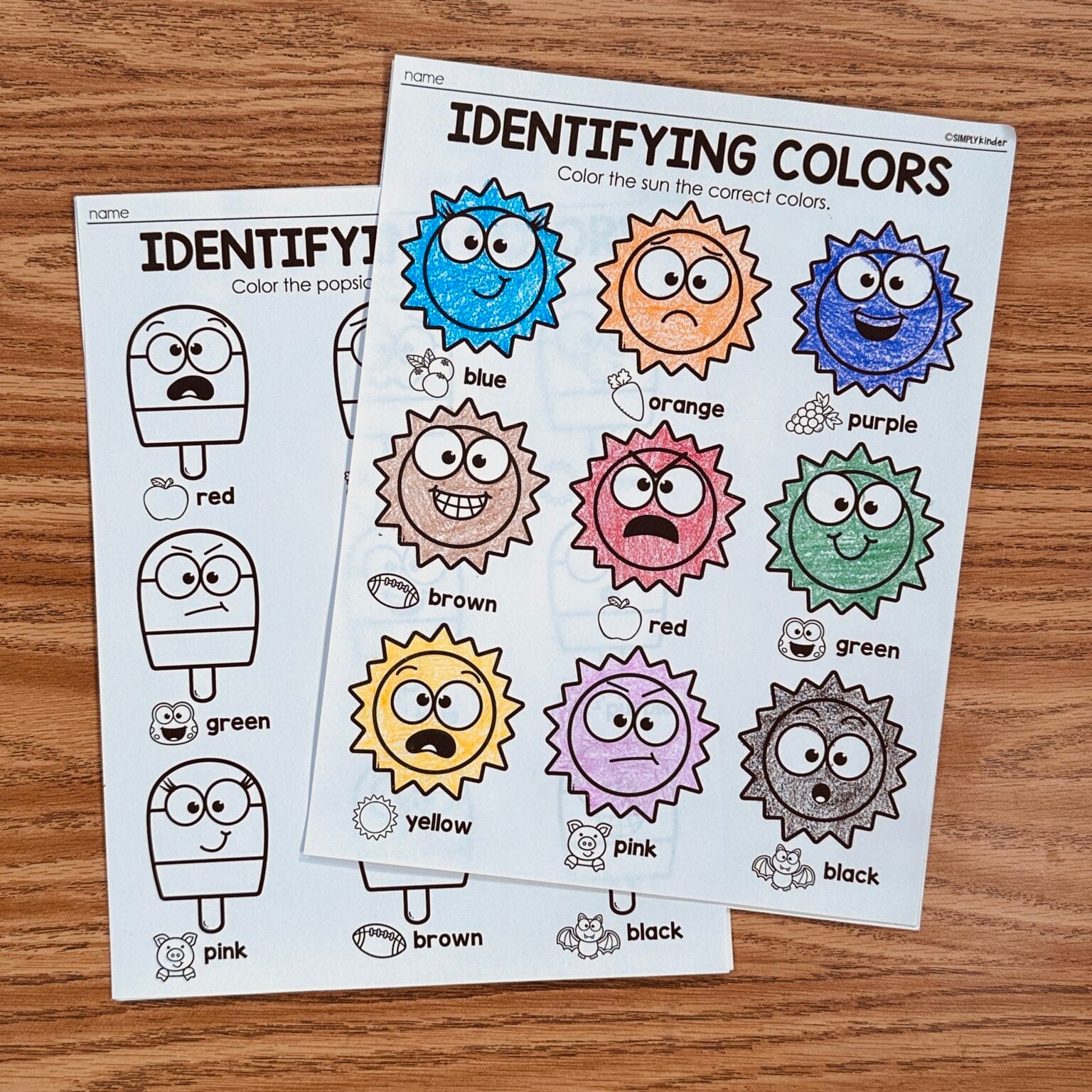 April Colors Printables - Simply Kinder + Printable Membership