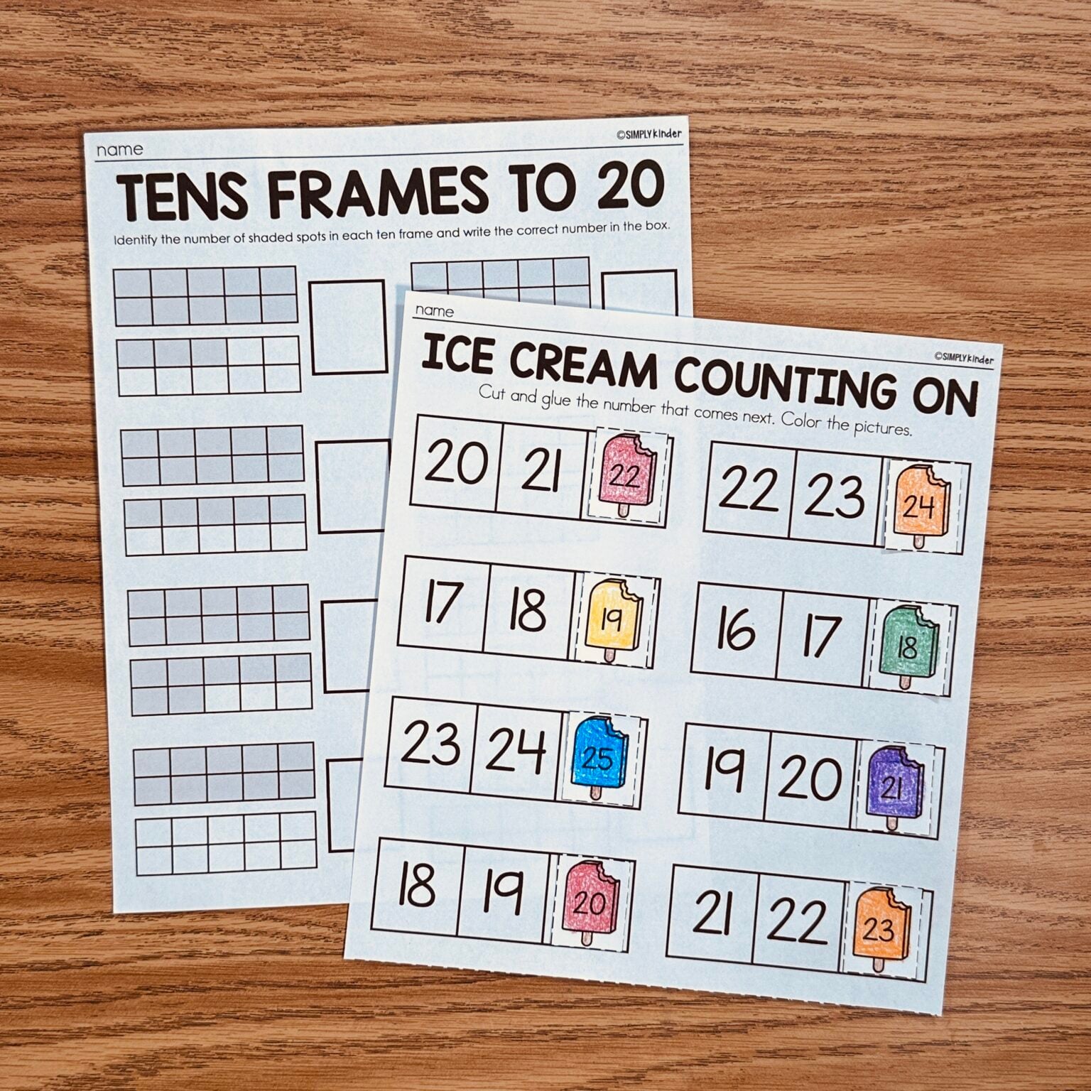May Counting Printables - Simply Kinder + Printable Membership