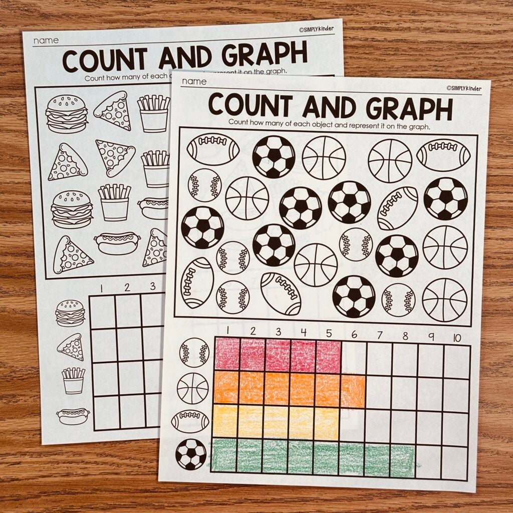 May Graphing Printables - Simply Kinder + Printable Membership