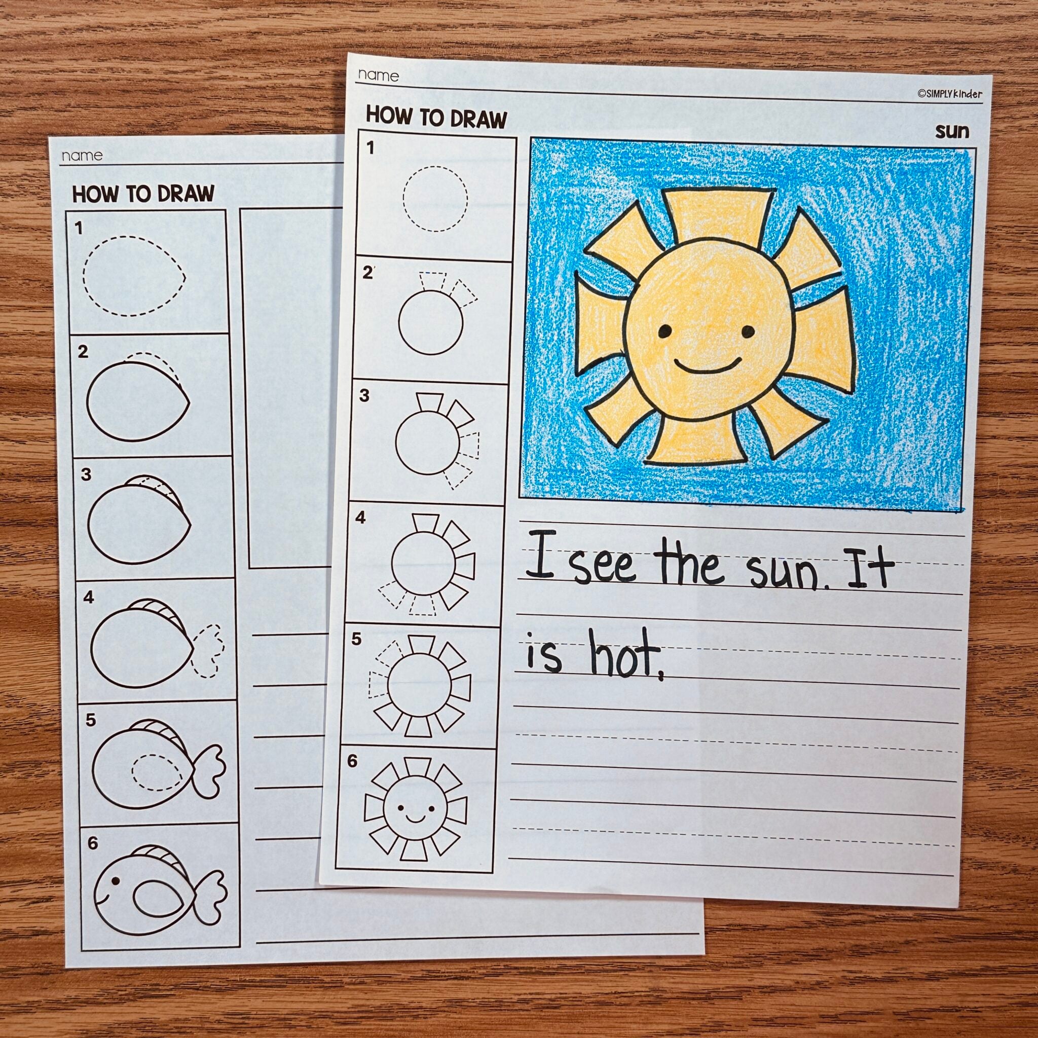 May Directed Drawing Printables - Simply Kinder + Printable Membership