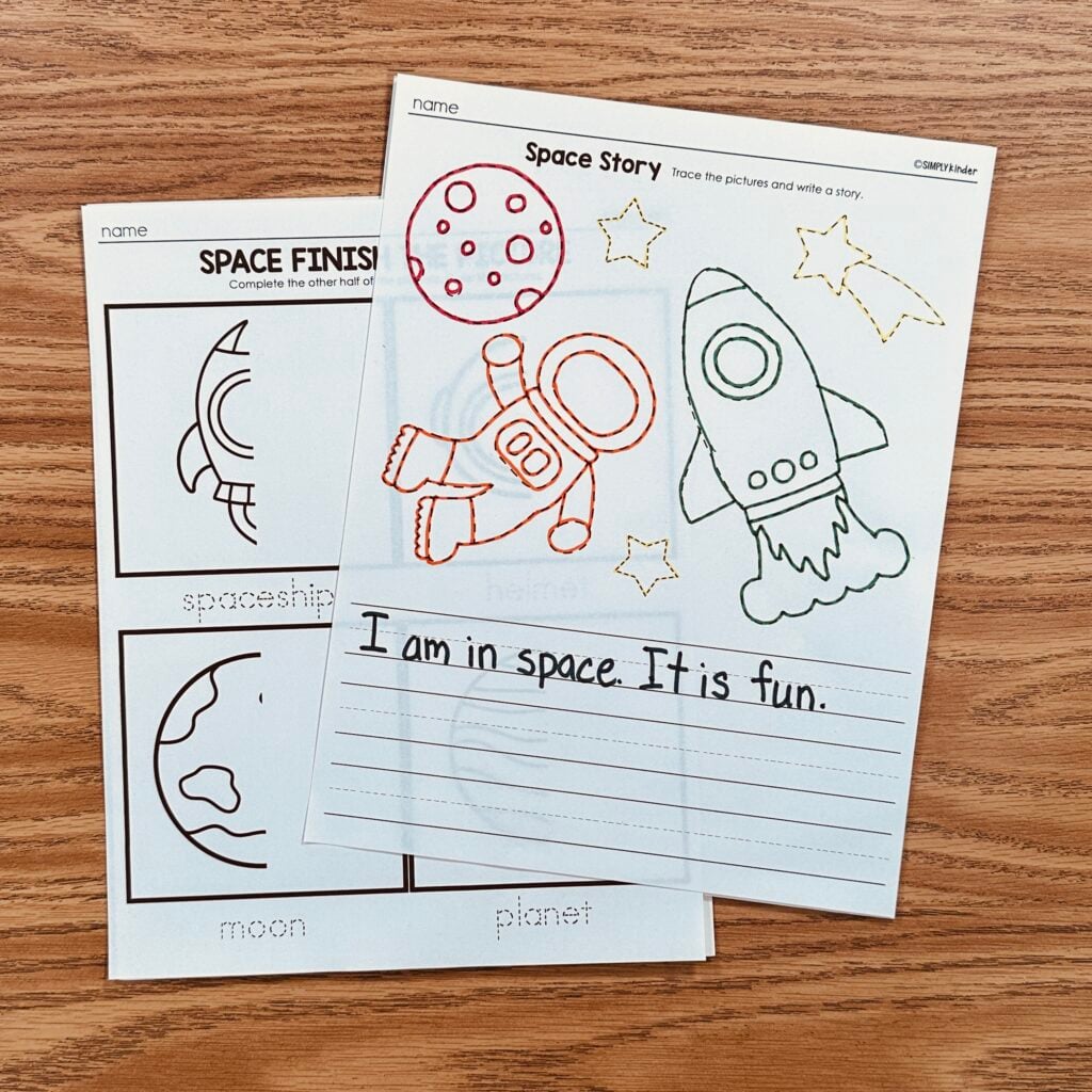 Space Fine Motor Printables - Simply Kinder + Printable Membership